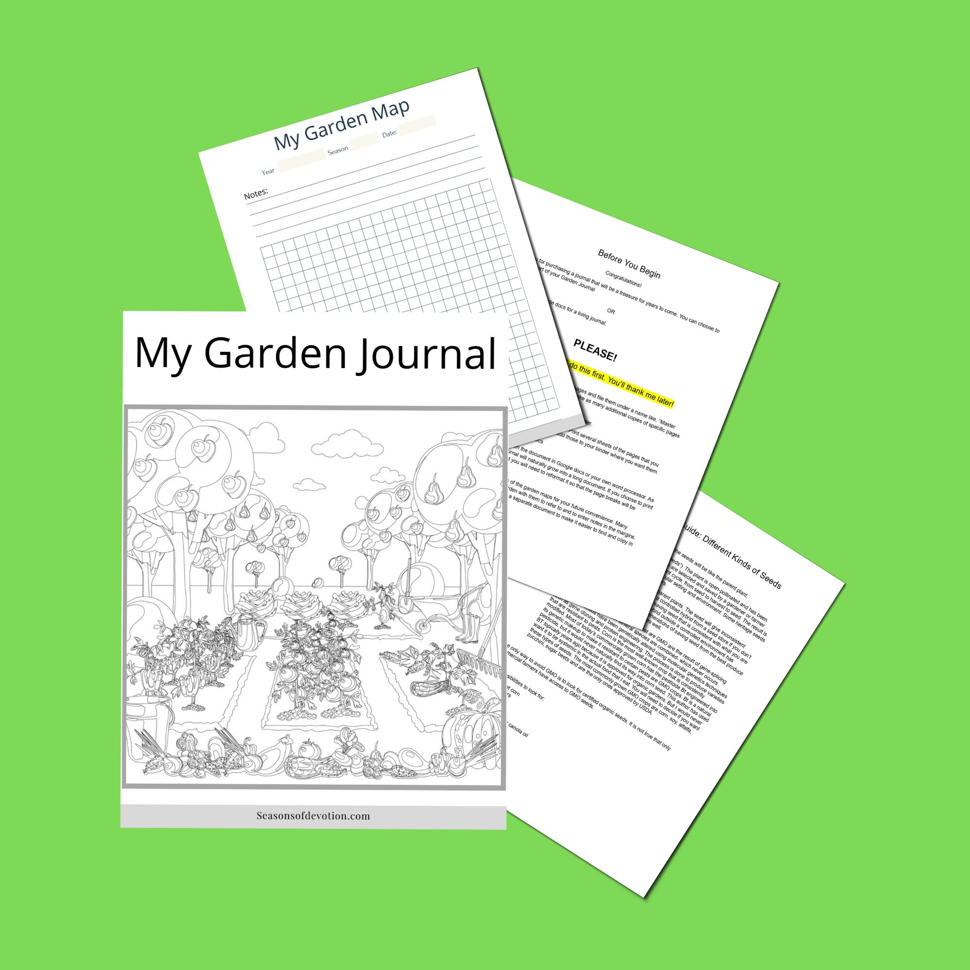 My Garden Journal Digital Version Not Printable Version - Etsy