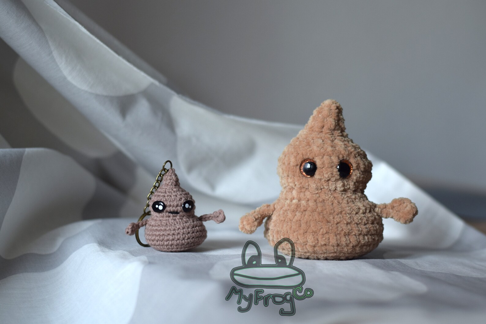 Poop Emoji Crochet Keychain Pattern, Amigurumi Positive Poop Crochet ...