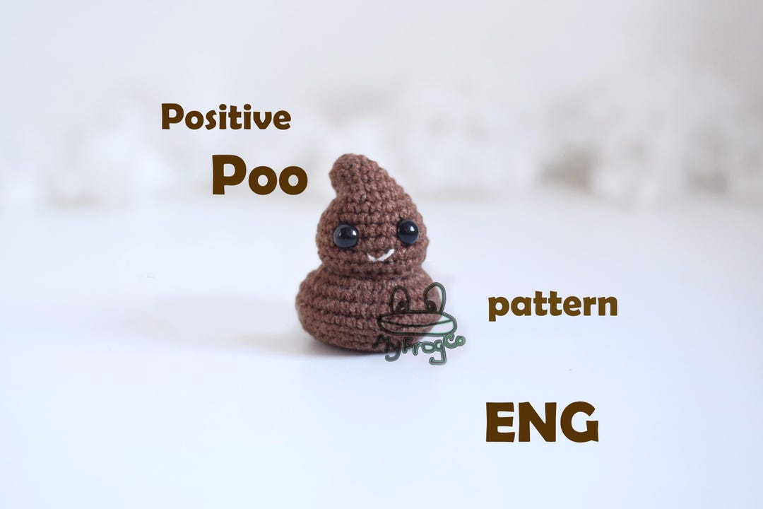 Positive Poo Amigurumi Tutorial, Crochet Car Hanger Charm Funny Poop ...
