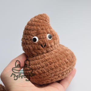 Positive Poo Amigurumi Tutorial, Crochet Car Hanger Charm Funny Poop ...