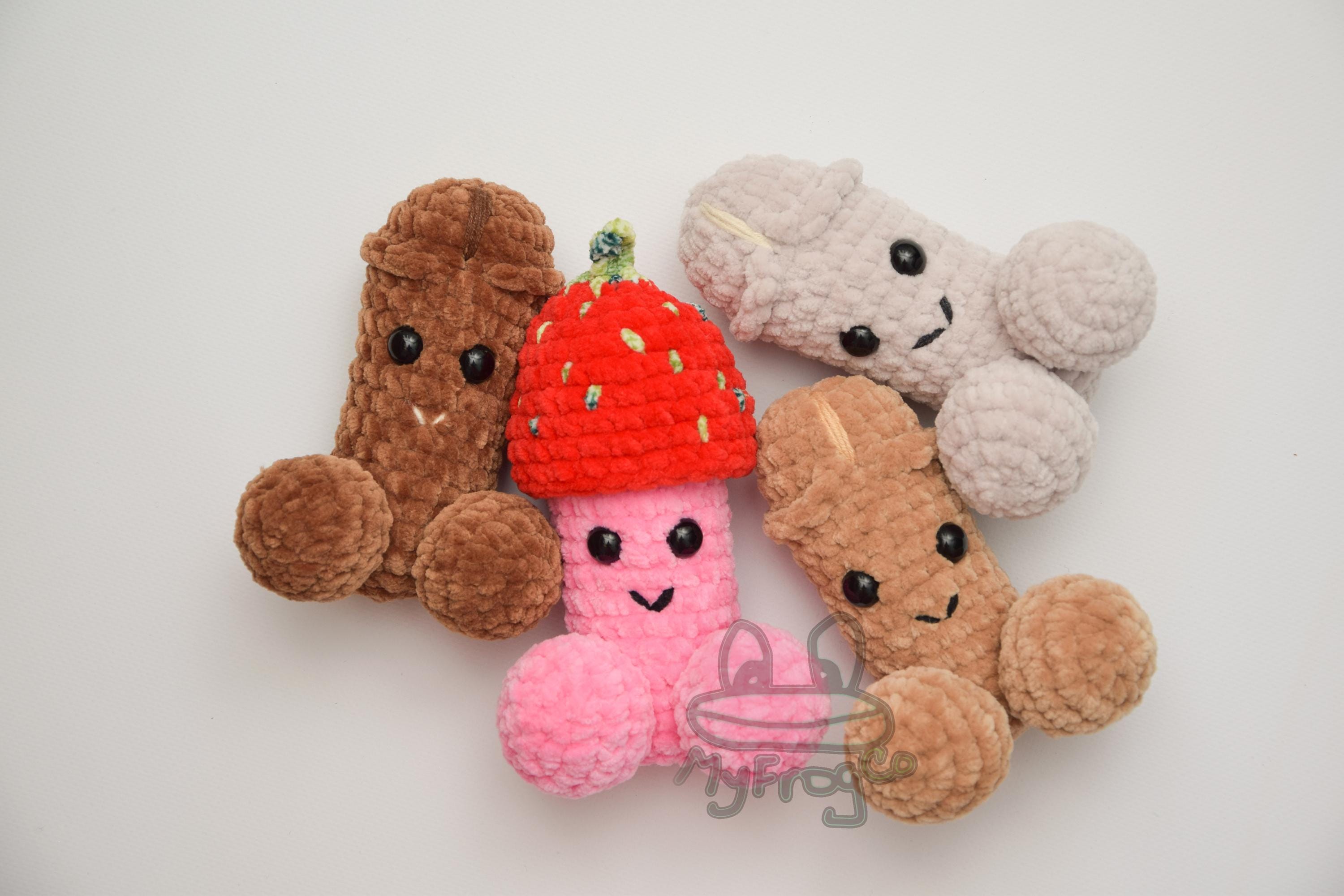 Crochet Penis Pattern Valentines Gift for Bestie, Amigurumi Dick ...