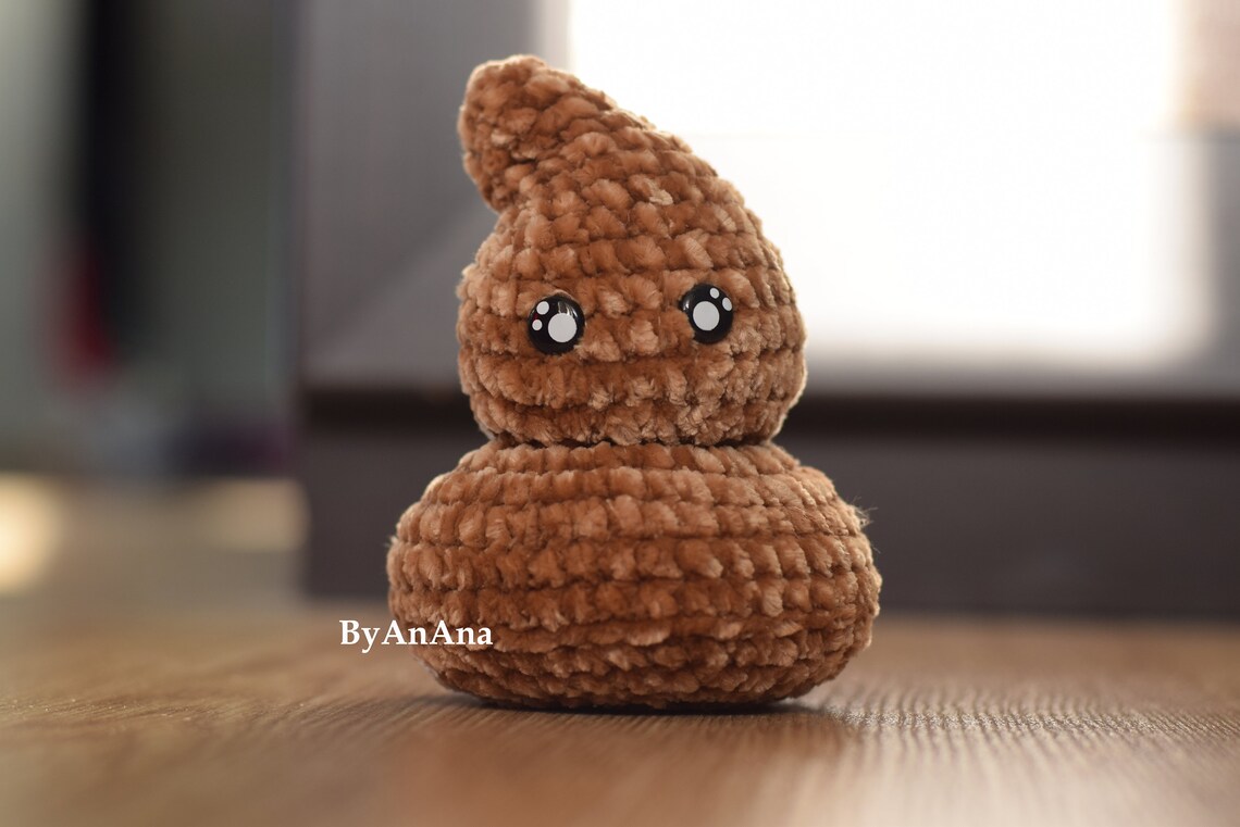 Poop Crochet Pattern Positive Poo Amigurumi Joke Gift Ideas - Etsy