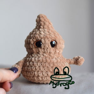 Poop Emoji Crochet Keychain Pattern, Amigurumi Positive Poop Crochet ...