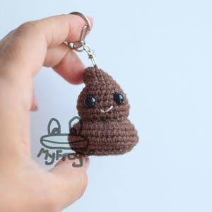 Positive Poo Amigurumi Tutorial, Crochet Car Hanger Charm Funny Poop ...