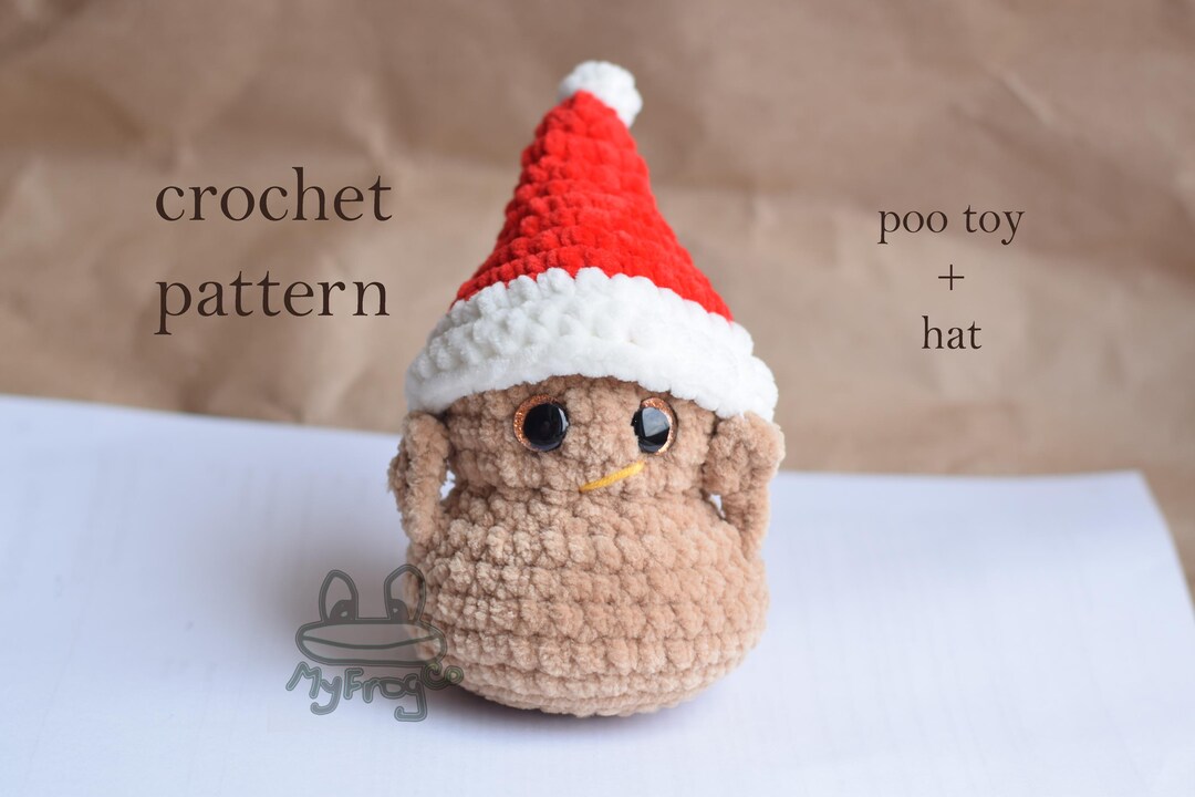 Christmas Poo Crochet Pattern Gag Gift Ideas, Positive Poop Gift for ...