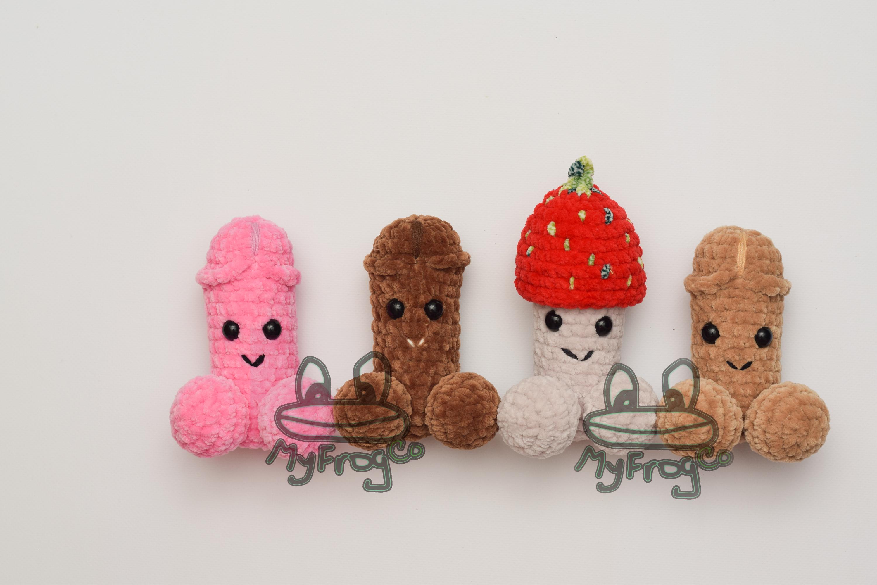 Crochet Penis Pattern Valentines Gift for Bestie, Amigurumi Dick ...