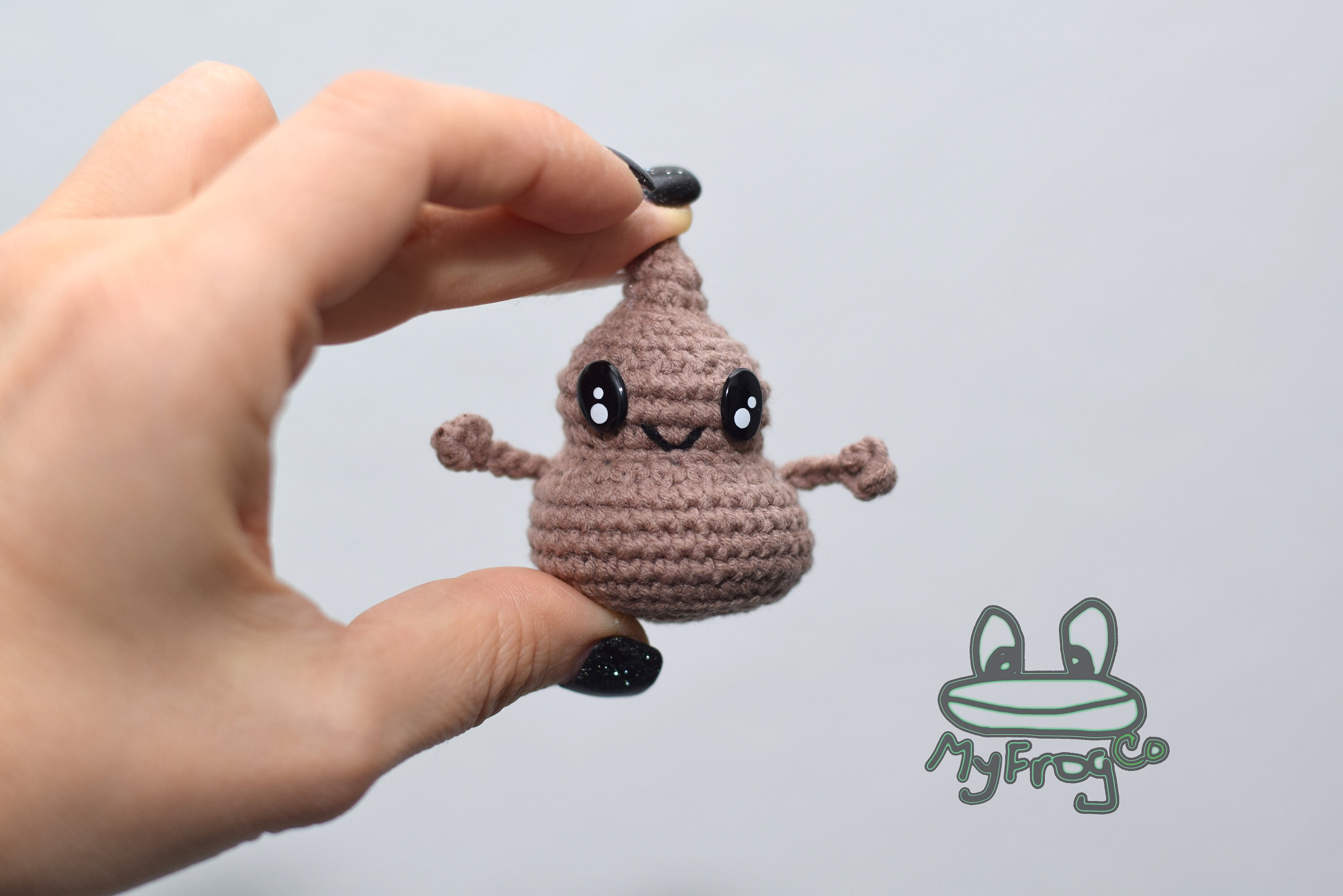 Poop Crochet Car Hanger Charm Amigurumi, Rear View Mirror Crochet Car ...