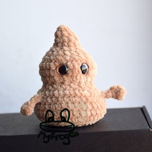 Poop Emoji Crochet Keychain Pattern, Amigurumi Positive Poop Crochet ...