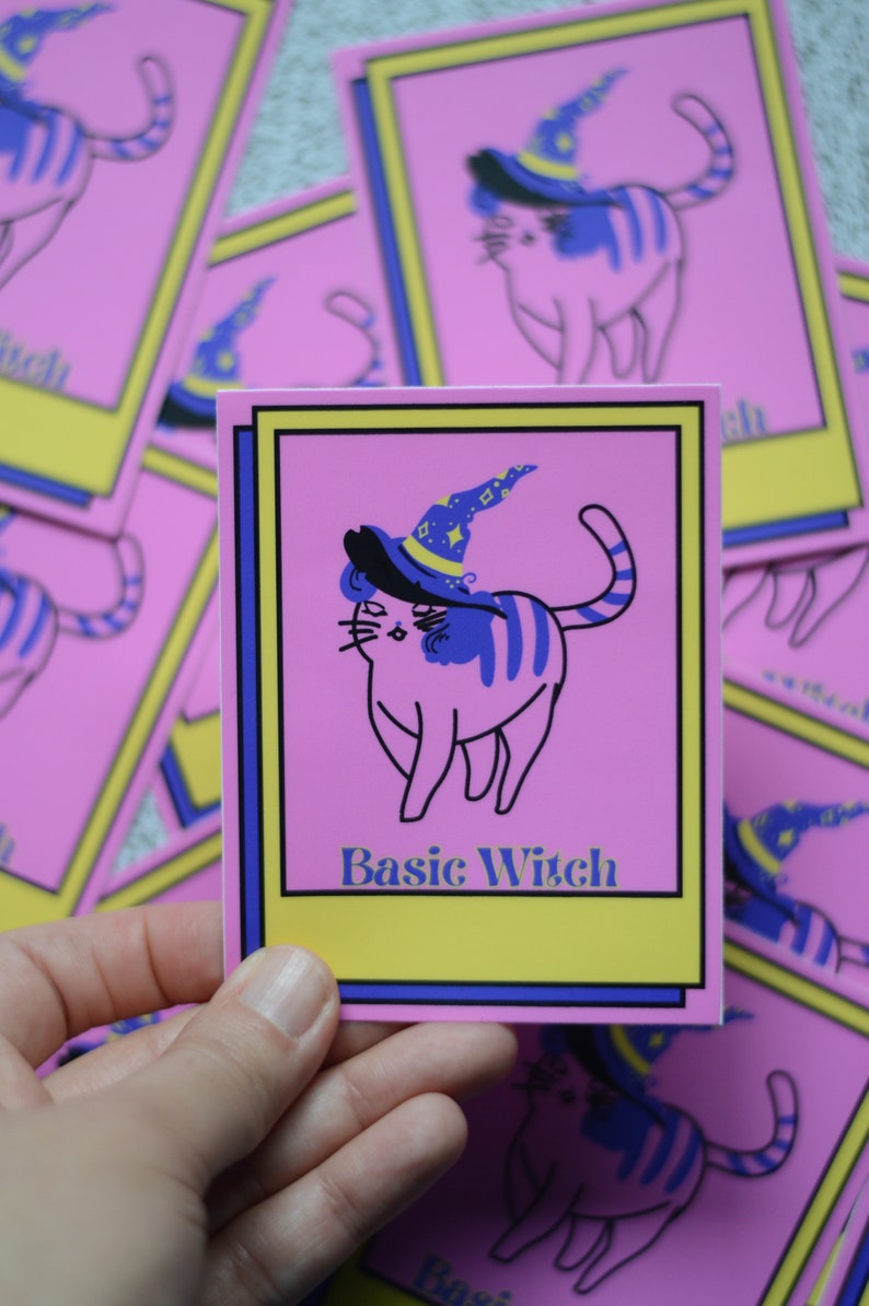 Basic Witch Sticker|laptop Sticker|water Bottle Sticker| Water Proof Sticker - Etsy