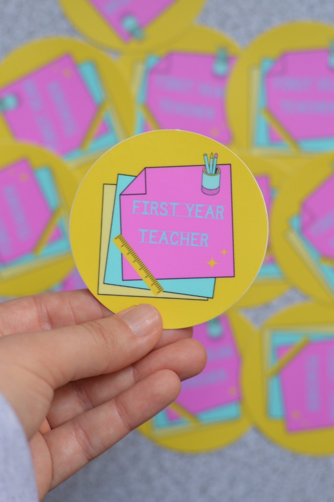 First Year Teacher Sticker|preschool Teacher|grade School Teacher ...