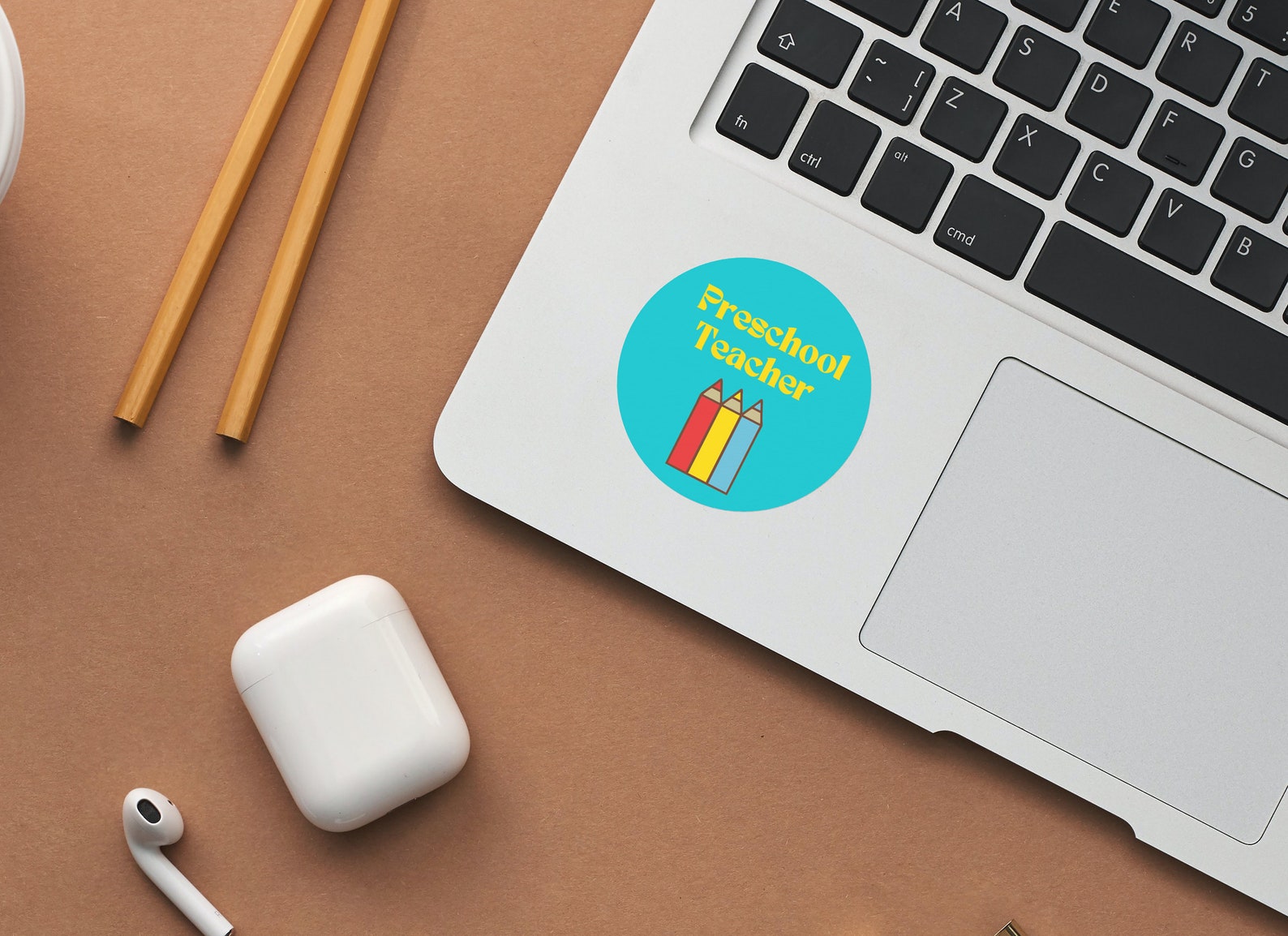 Preschool Teacher|circle Sticker|daycare Teacher|teacher Gift|water ...