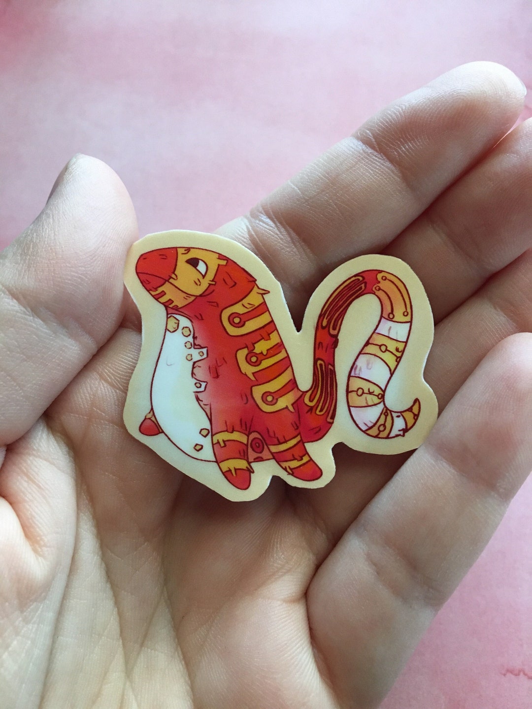 Salamango Vinyl Glossy Sticker - Etsy