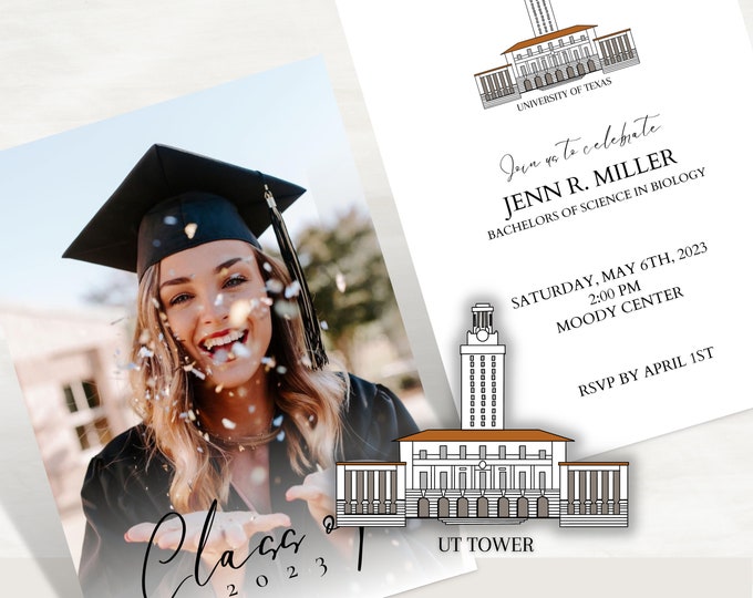 Personalized University of Texas Graduation Banner // Custom UT Austin ...