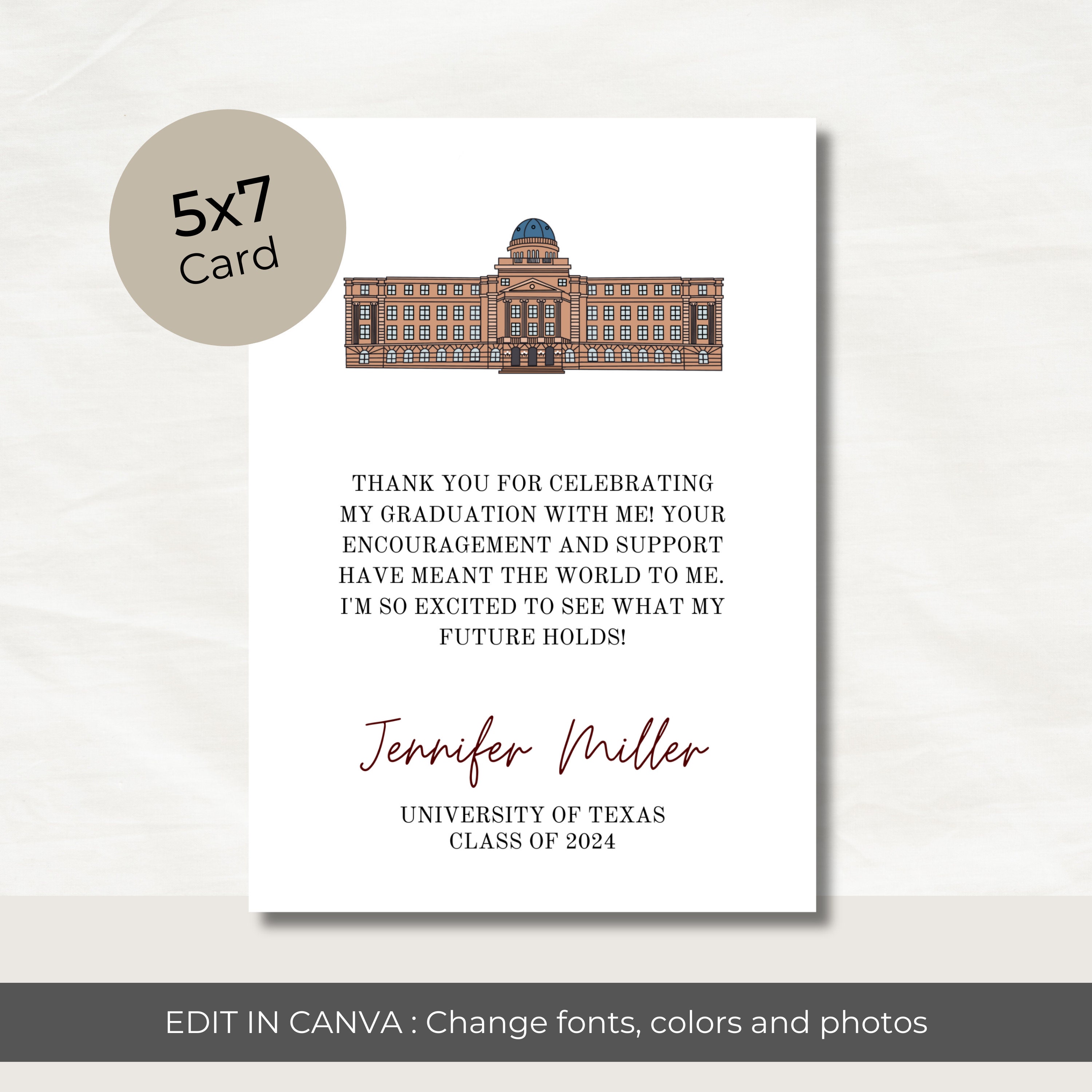 Texas A&M University Graduation Invitation Template, TAMU Minimalist ...