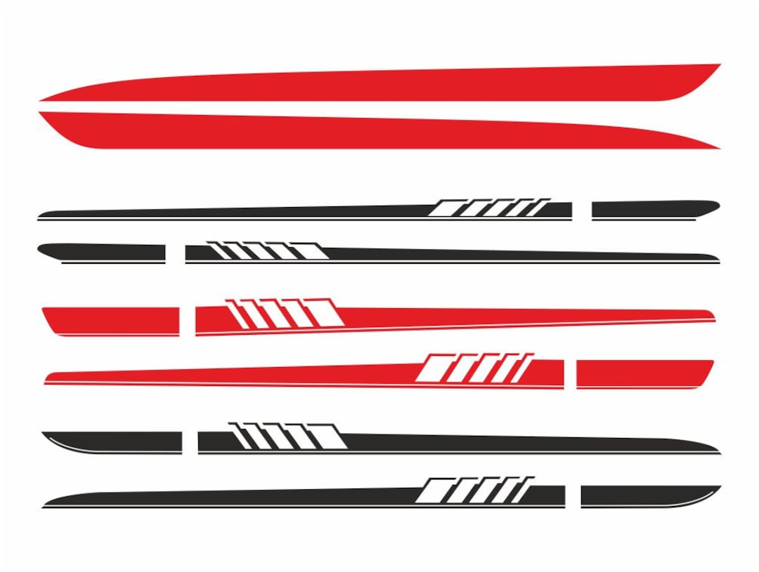 Race-inspired Vehicle Decals EPS Vector Graphics Instant - Etsy