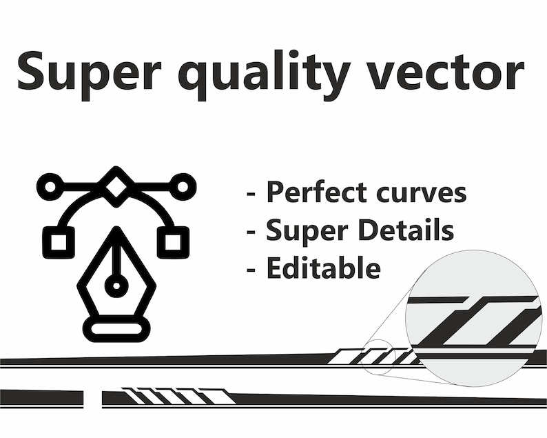 Race-inspired Vehicle Decals EPS Vector Graphics Instant - Etsy