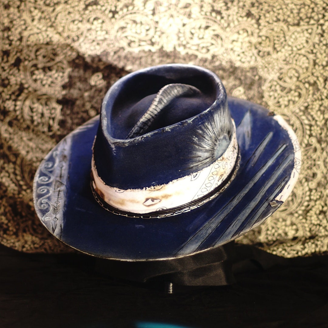 Mariana Handmade Fur Felt Rare Brim Fedora Hat - Etsy