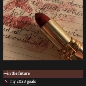 Notion Layout Femme Fatale/dark Red Theme - Etsy