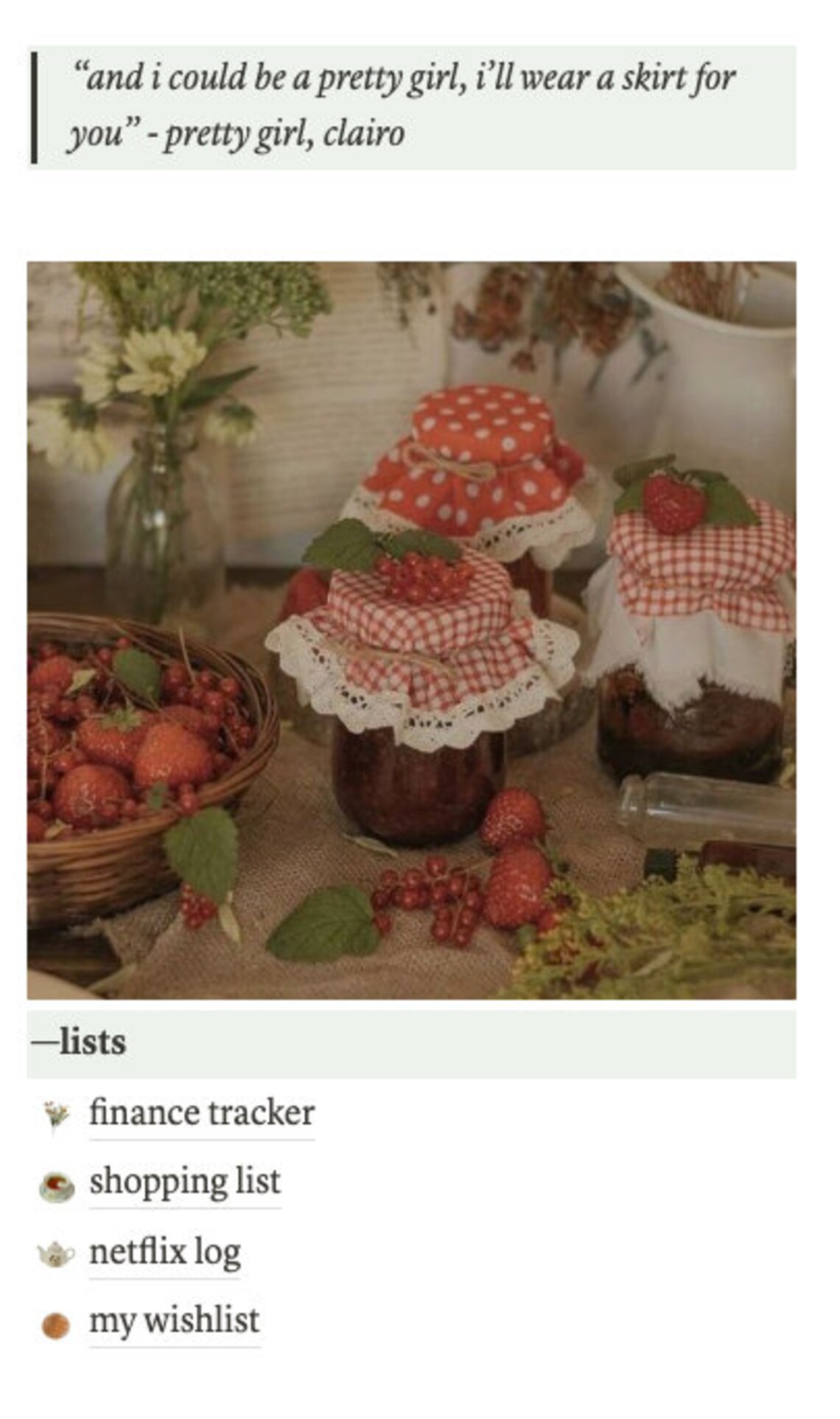 Notion Layout Cottagecore/fairycore Theme - Etsy