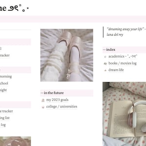 Notion Layout ~ Coquette / Dollette Theme - Etsy