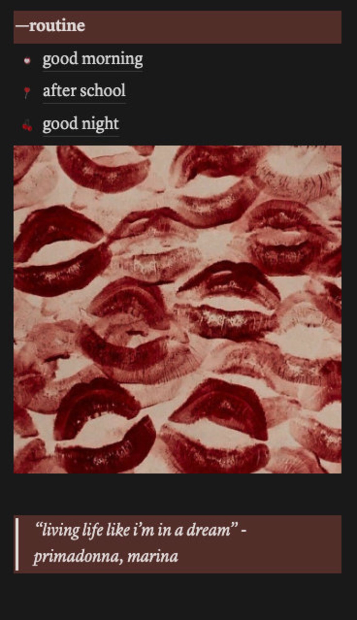 Notion Layout Femme Fatale/dark Red Theme - Etsy