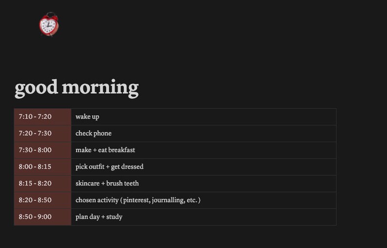 Notion Layout Femme Fatale/dark Red Theme - Etsy