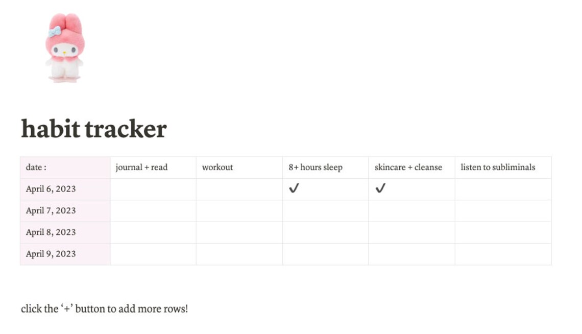 Notion Layout ~ Kawaii Theme - Etsy