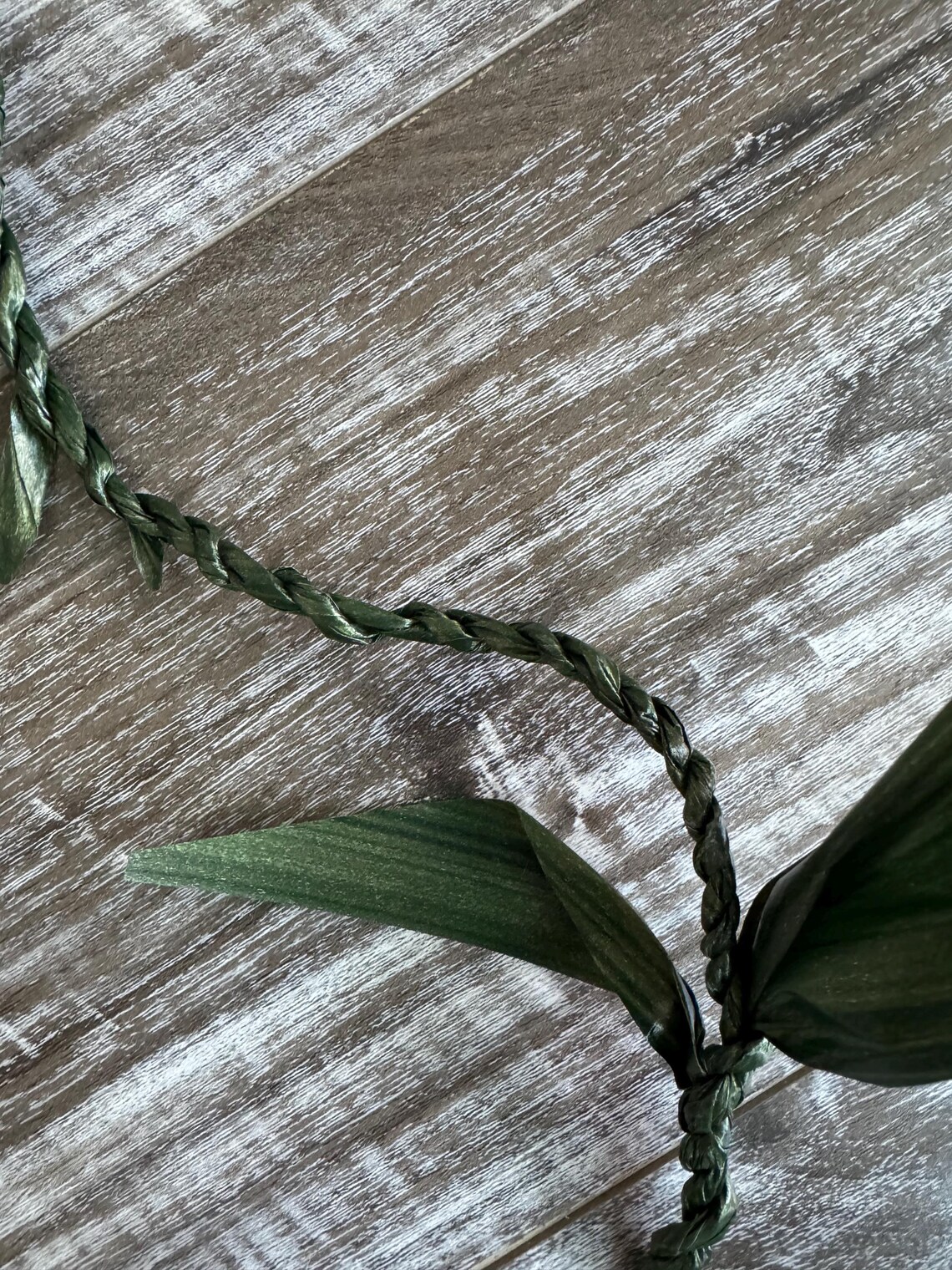 Deluxe Grad Lei SET - Braided Triple Twist Ribbon & Maile Ti Leaf Style ...