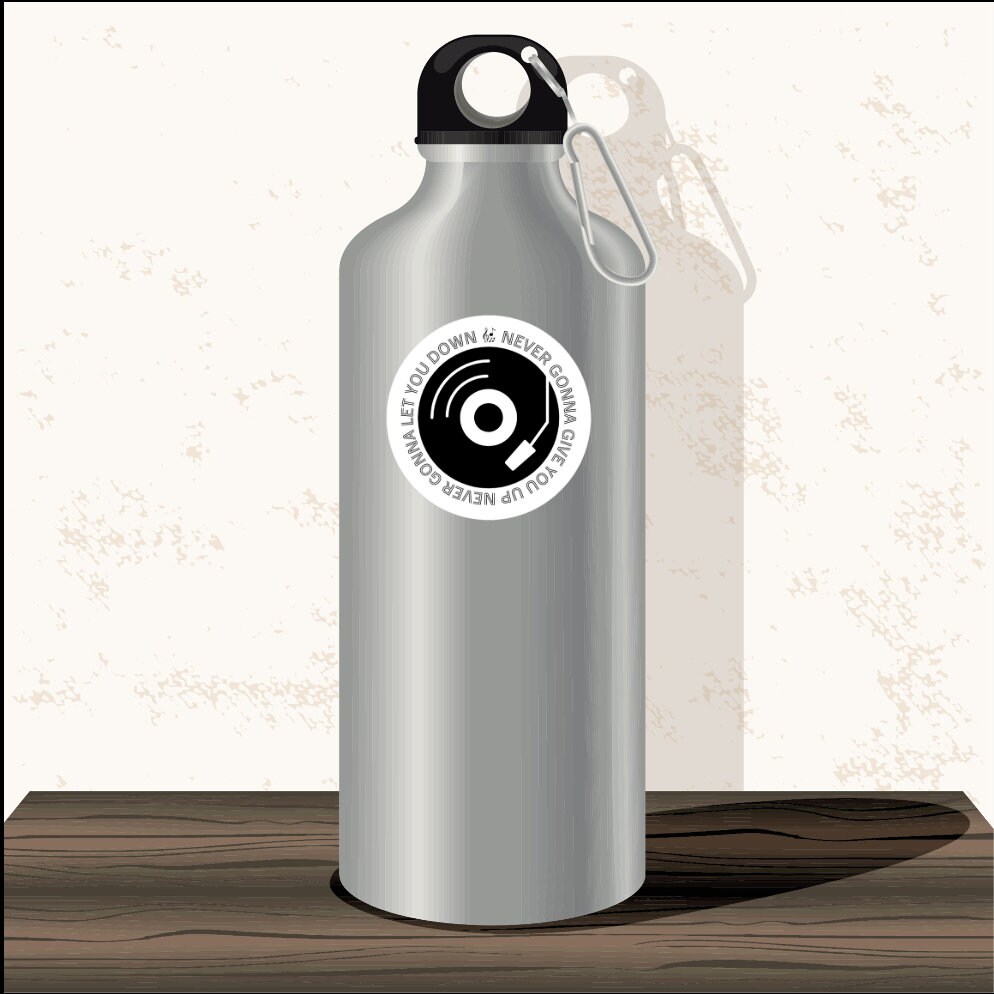 Rick Roll Astley Fun Record Turntable Retro Sticker Never Gonna Give ...