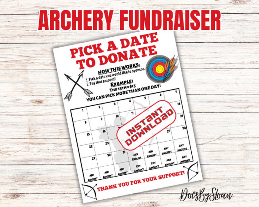 Archery Fundraiser, Archery Pick a Date to Donate, Fundraiser, Pay the ...