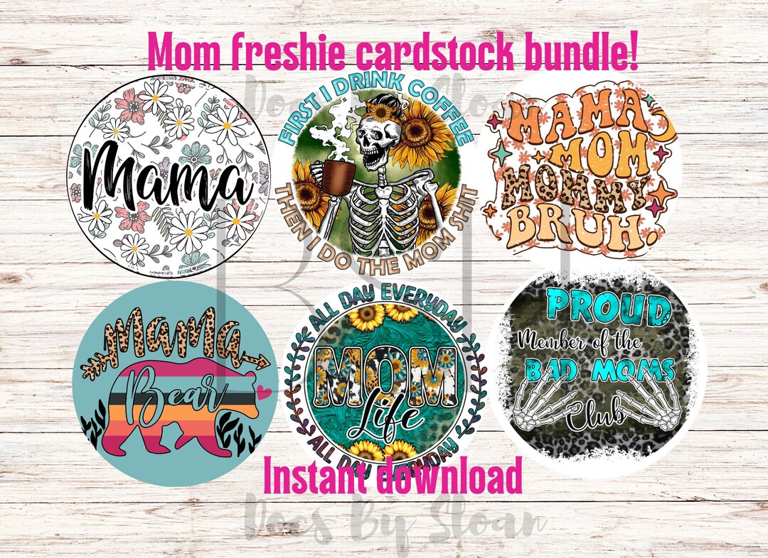 Mom Cardstock, Cardstock for Freshies, Digital Cardstock, Freshie ...