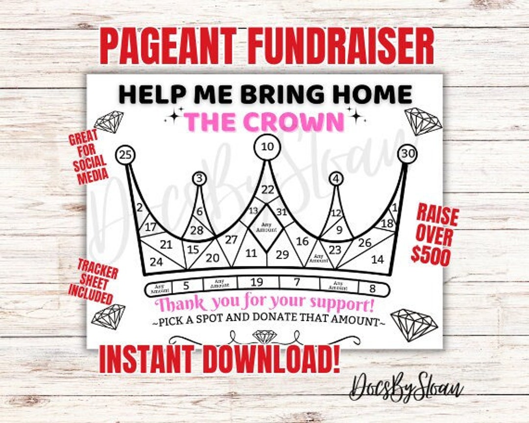 Pageant Fundraiser, Homecoming Crown Fundraiser, Pick a Date to Donate ...