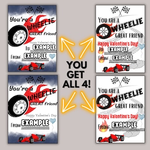 Hot Wheels Valentines Cards, Hot Wheels, Instant Download, Boys ...