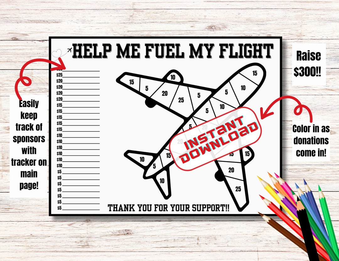 Fuel My Flight, Travel Fundraiser, Plane, Competition Travel, Black Out ...