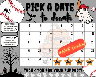 Pay the Day Cheer Team Fundraiser | Cash Calendar | School PTO ...