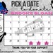 EDITABLE Cheer Template Pick a Date Fundraiser Calendar Sponsor a Date ...