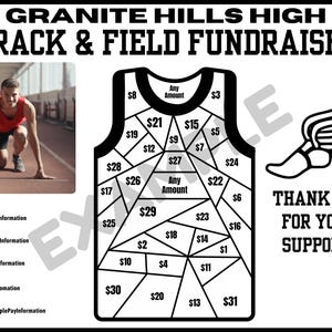 Track and Field Fundraiser, Fill My Jersey Fundraiser, Cross Country ...