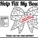Fill My Bow Fundraiser, Cheerleading Fundraiser, Color My Season ...