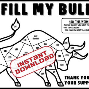Fill My Bull Fundraiser, Rodeo Fundraiser, Bull Pick a Date, Black Out ...