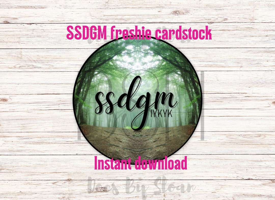 SSDGM Cardstock, Printable Freshie Cardstock, True Crime, My Favorite ...