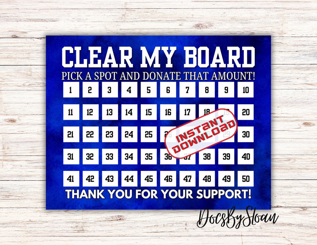 Blue Fundraiser Digital, Calendar Fundraiser, All Purpose, Blue ...