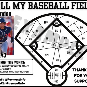 Editable Baseball Fundraiser, Fill My Baseball Field Fundraiser ...