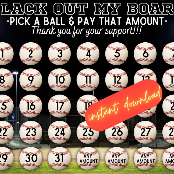 Black Out My Board Fundraiser - Etsy
