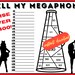 Cheerleading Fundraiser, Fill My Megaphone, Black Out My Board, Pick a ...