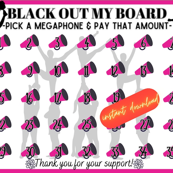 Black Out My Board Fundraiser - Etsy