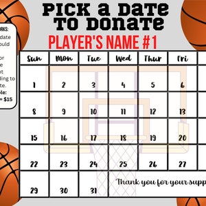 EDITABLE Basketball Template, Editable Basketball Template, L Pick a ...