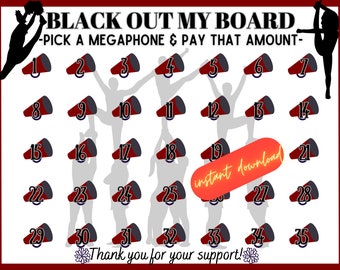 Cheerleading Calendar Fundraiser Pick a Date to Donate - Etsy