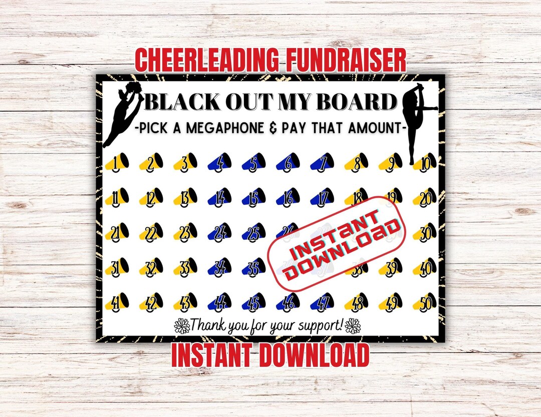 Cheer, Black Out My Board 50, Pick a Date to Donate, Pay the Date ...