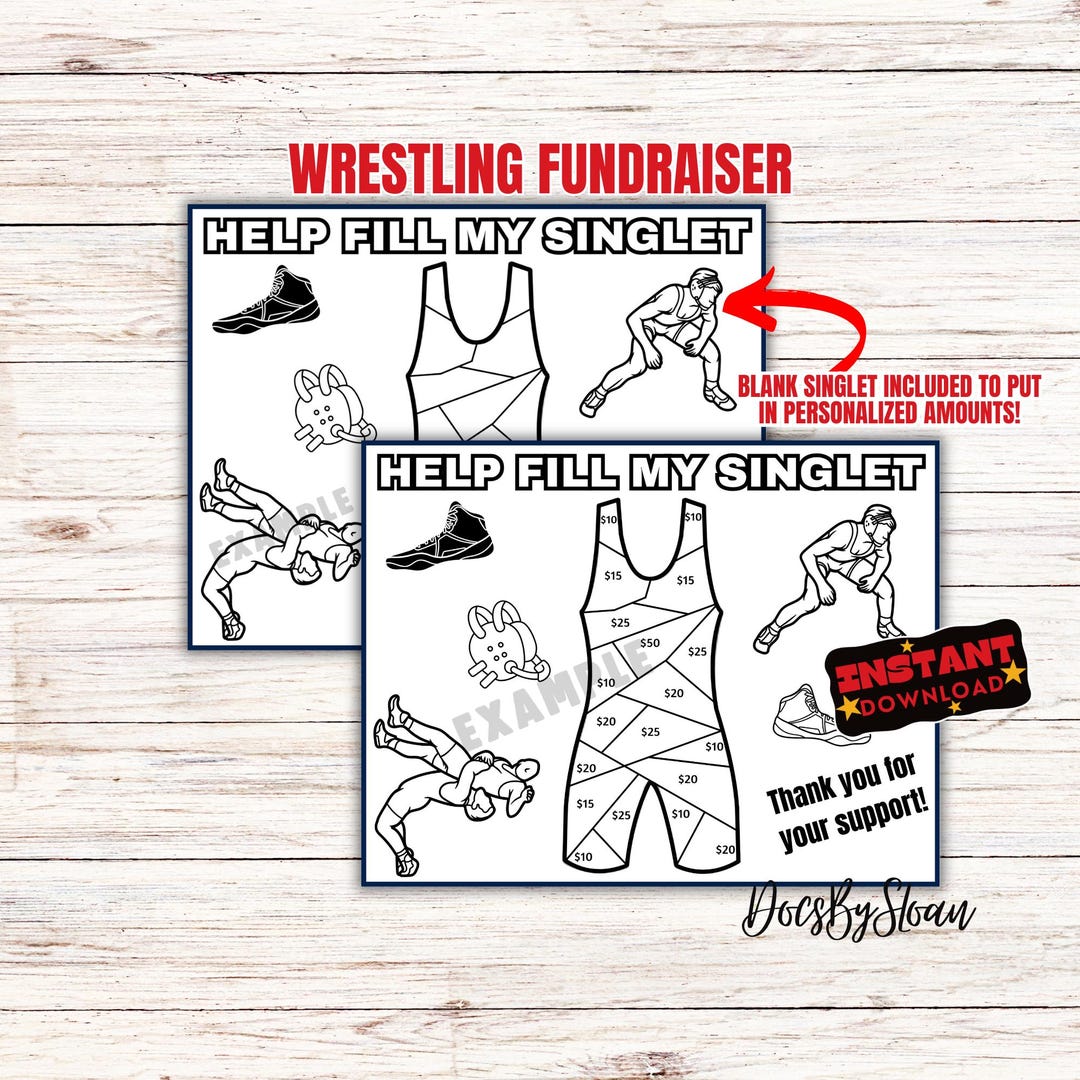 Wrestling BOY Fundraiser, Singlet Fundraiser, Pick a Date to Donate ...