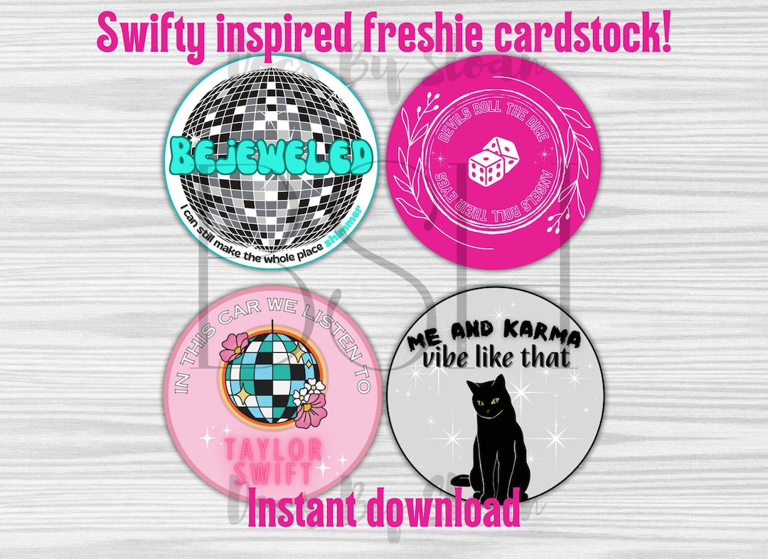 Swiftie PNG Bundle, Swifty, Taylor Freshies, Digital Cardstock Download ...
